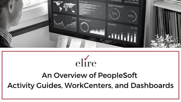 An Overview of PeopleSoft Activity Guides, WorkCenters, and Dashboards ...