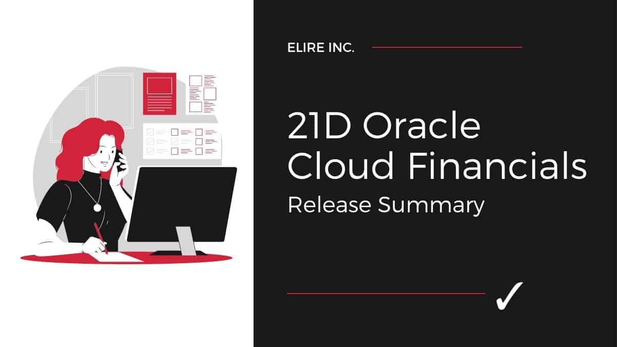 21D Oracle Cloud Financials — Elire Consulting
