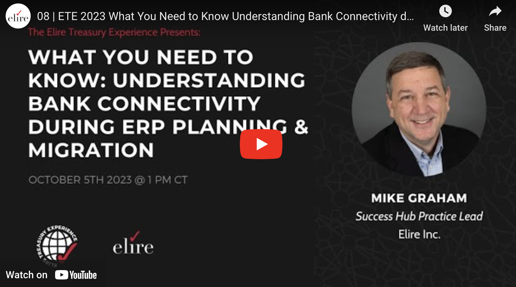 ETE 2023: Understanding Bank Connectivity during ERP Planning ...