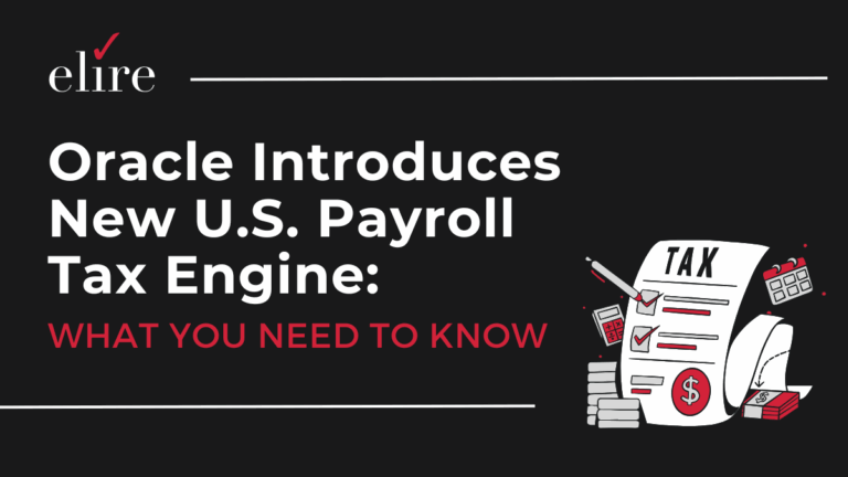 Oracle Introduces New U.S. Payroll Tax Engine: What You Need to Know ...